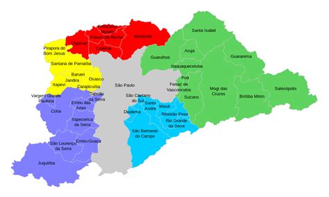 Mapa Regiao Metropolitana De Sao Paulo Fdplearn