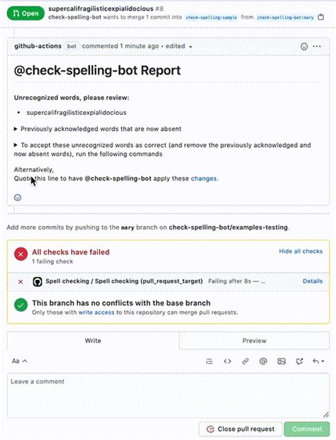 Check Spelling Action Check Spelling Github Action