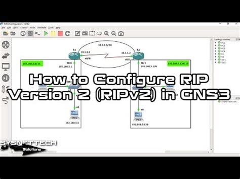 RIPv2 Configuration On Cisco Router GNS3 Training