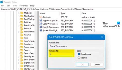 Transparency Effects Not Working In Windows 11 10