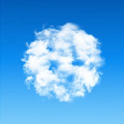 Round Frame Made Of Clouds Royalty Free Vector Image