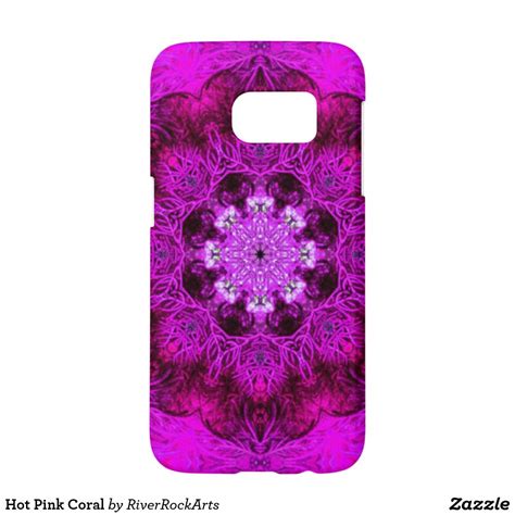 Hot Pink Coral Samsung Galaxy S7 Case Red Coral Magenta S7 Case