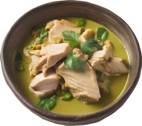 Savor Thailands Gaeng Keow Wan Gai A Culinary Delight Stock Vector