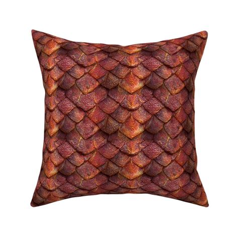 Dragon Red Fantasy Scale Dragonscale Fabric Spoonflower
