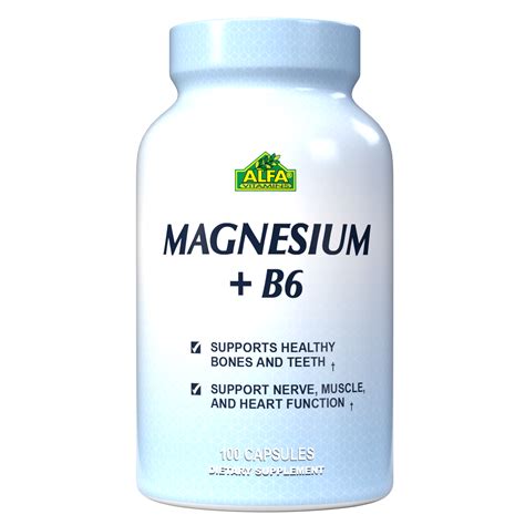 Magnesium Plus B 6 500 Mg 100 Tablets Alfavitaminswholesale