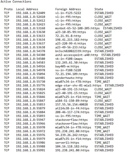 Passwords How To Analyze Netstat For Suspicious Connections