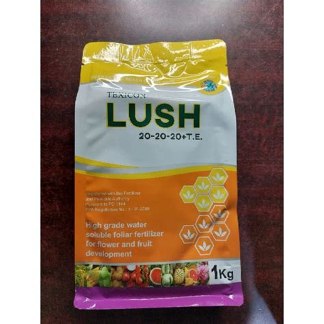 Lush 20 20 20 1 Kilo Foliar By Texicon Shopee Philippines