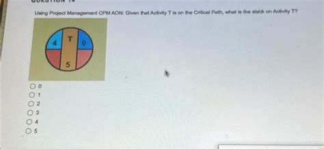 Solved Using Projoct Managernont Cpm Aon Given That Solved Using Projoct Managernont Cpm Aon Given That