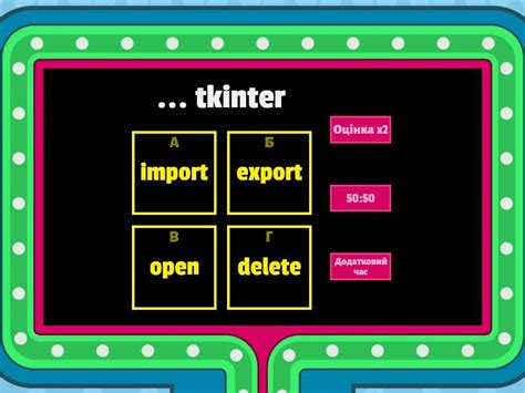 Python Tkinter Gameshow Quiz