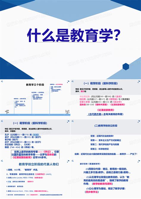 什么是教育学 教育学 PPT模板下载 编号qxnozkan 熊猫办公