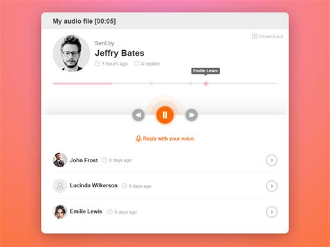 Ui Of A Voice Message Record By Stepan Dihich On Dribbble