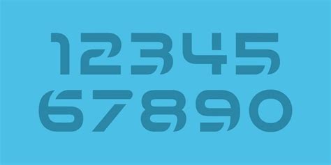 Premium Vector Modern Alphabet With Numbers Simple Square Letters Of
