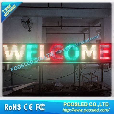 Tri Color Led Moving Message Display Sign Car Display Led Sign And Display Visions Led Signs Price