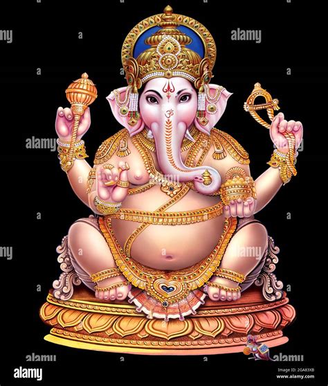 Indian God Ganesha Indian Lord Ganesh Indian Mythological Image Of