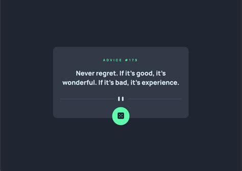 Github Cacosted Advice Generator Advice Card Component That Generates Random Advices