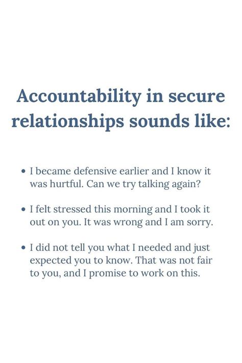 Accountability In Secure Relationships Relationship Advice Quotes
