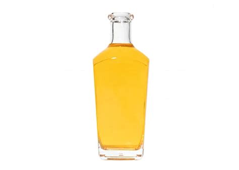China Falvor Bottle 750ml Square Shape Extra Flint Alcohol Bottles