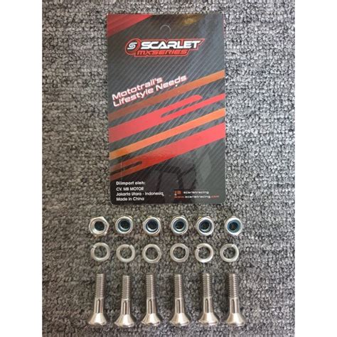 Jual Baut Gear CRF 150L Scarlet Mx Series 6pcs Shopee Indonesia