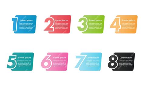 Premium Vector Vector Set Of Infographic Elements For Numbering Labels Of The Steps Of A Process