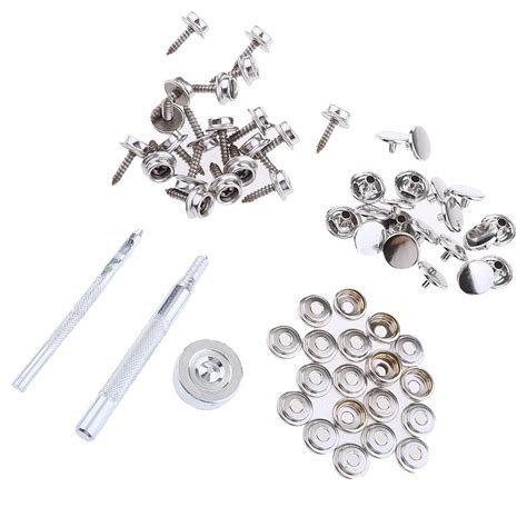 63 Pieces Stainless Steel Marine Boat Canvas Snap Grandado