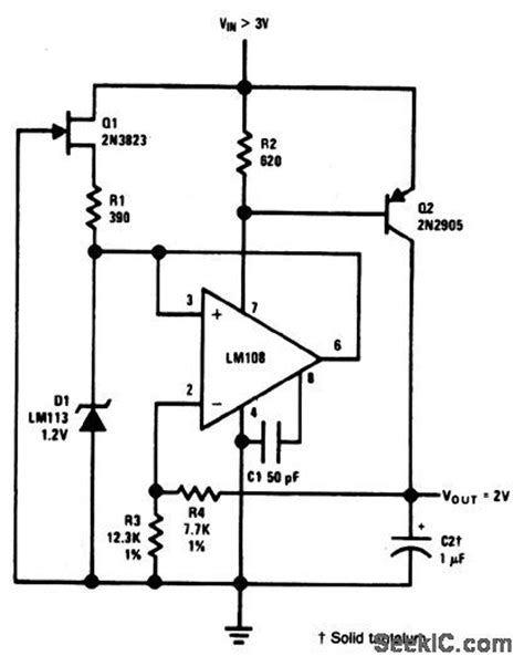 Low Voltage Regulator Power Supply Circuit Circuit Diagram
