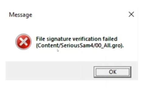 Error Invalid File Signature Verification Smartadm Ru