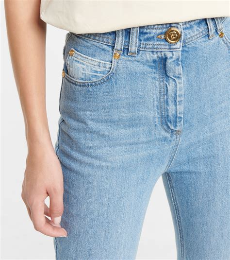 Balmain High Rise Flared Jeans Balmain