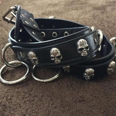 Sex Pot Revenge O Ring Skull Belt Thick High Depop