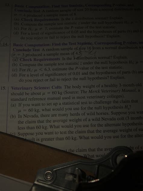 Solved A Random Sample Of Size 16 From A Normal Distribution