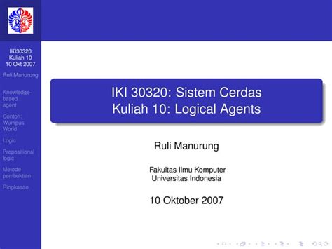 Slide Logic Agents Ppt