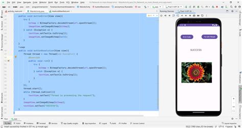 how to fix android osworkonmainthreadexception error by creating