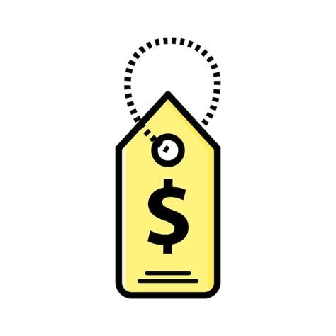 Icono de vector de etiqueta de precio simple diseño plano icono de