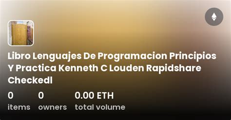 Libro Lenguajes De Programacion Principios Y Practica Kenneth C Louden Rapidshare Checkedl