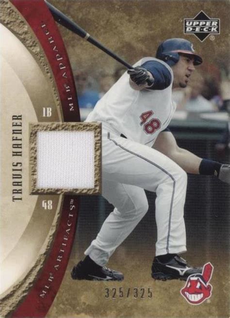 2005 Upper Deck Artifacts Mlb Apparel Travis Hafner Mlb Th 325 Mem