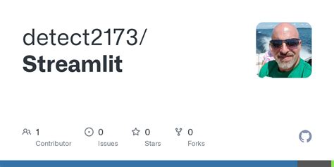 github detect2173 streamlit