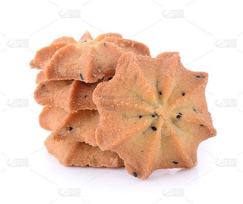 白色背景上的cookie