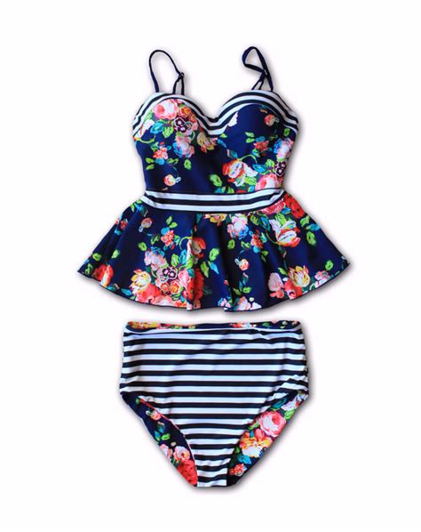 Breanne Floral Peplum Swimsuit 94 Rad Swim