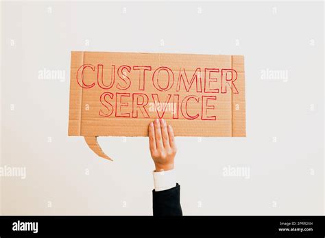 Text Caption Presenting Customer Serviceprocess Of Ensuring Client