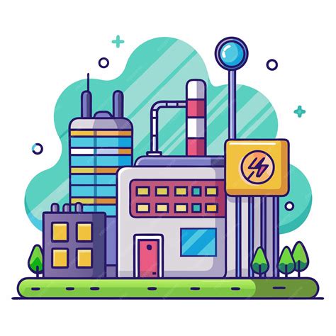 Modern Electronics Factory Vector Illustration Premium Ai Generated