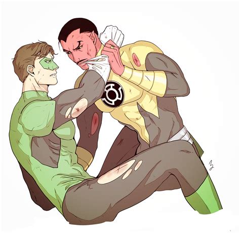 Green Lantern Hal Jordan And Sinestro Dc Comics And 1 More Drawn By Green Lantern Hal Jordan And Sinestro Dc Comics And 1 More Drawn By