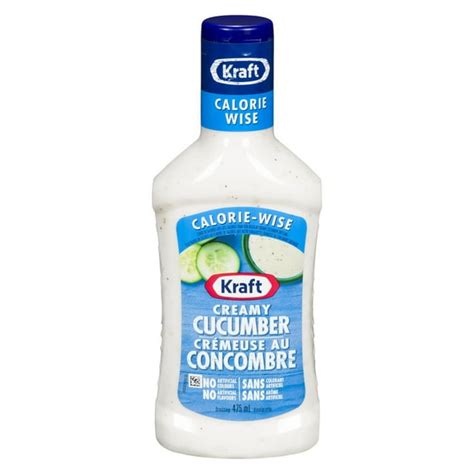 Kraft Creamy Cucumber Salad Dressing Calorie Wise 475ml Walmart Ca