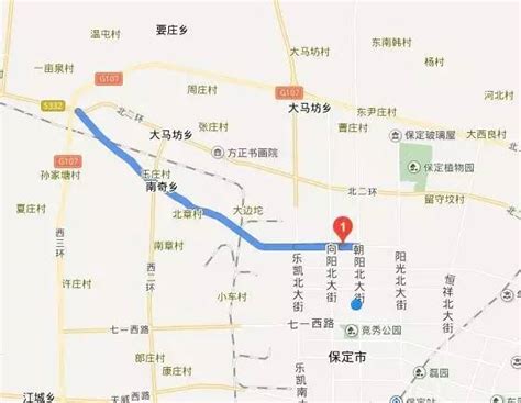 保定北三环西延 保定北三环西延路线图 保定北三环西延规划图 大山谷图库
