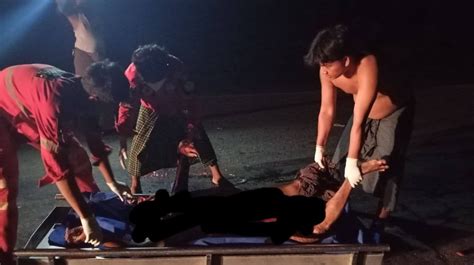 နေပြည်တော်တွင် အရက်မူးပြီး လမ်းပေါ်တက်အိပ်နေသောအမျိုးသားတစ်ဦး ကားအဆင့