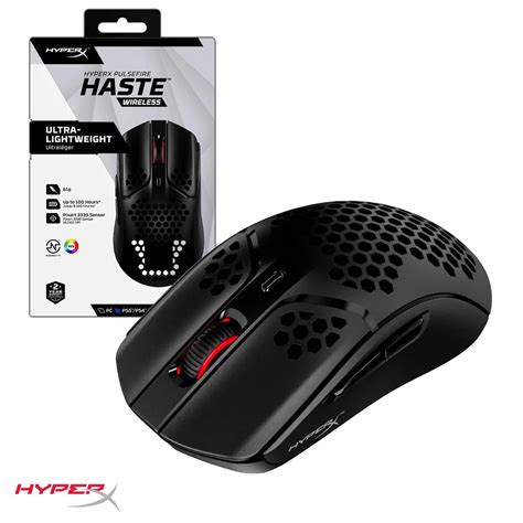 Mouse Hyperx Pulsefire Haste Wireless 16k Dpi 61g Pixart 3335 Quito