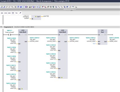 Lezione Di Programmazione Plc Siemens Simatic S7 1200 In Kop Filtro