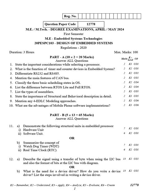 copy of 20pespc103 design of embedded systems pdf embedded system