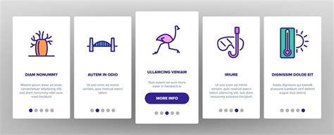 Australia Onboarding Icons Set Vector 10347204 Vector Art At Vecteezy