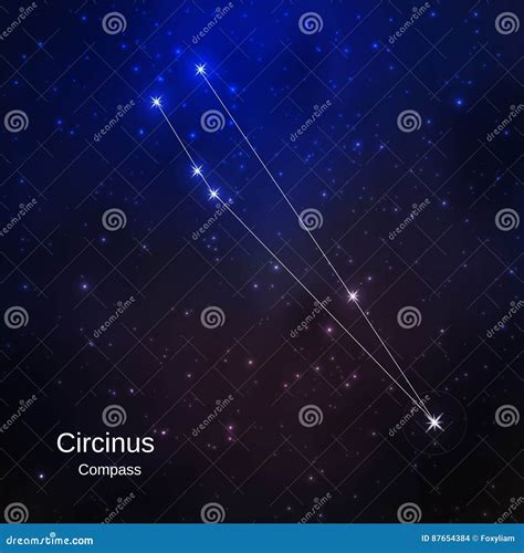 Constellation In The Night Starry Sky Stock Vector Illustration Of
