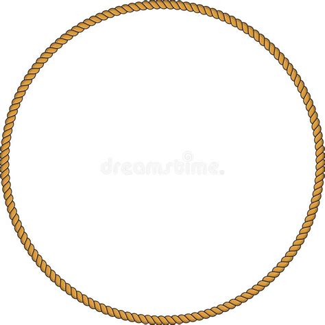 Twisted Rope Circle Round Frame Knots Stock Illustrations 234 Twisted