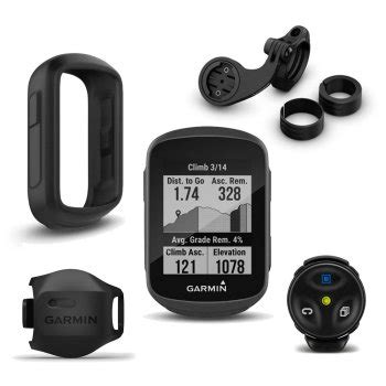 Garmin Edge 130 Plus MTB Bundle GPS Cycling Computer Speed Sensor Remote Black